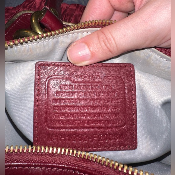 Coach | Bags | Coach Red Satin Handbag | Poshmark